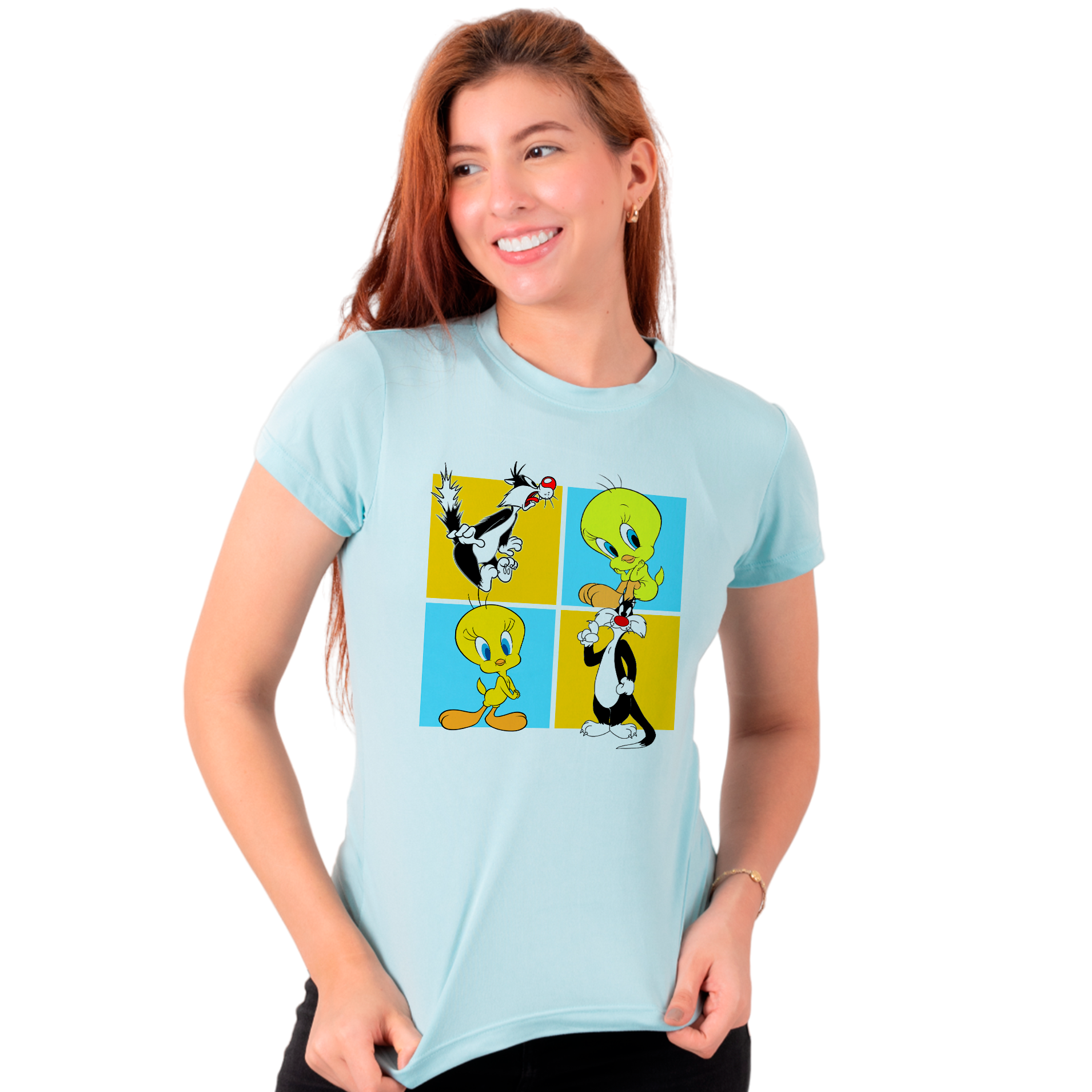 Dama pd estampado caricatura – KALA BASIC